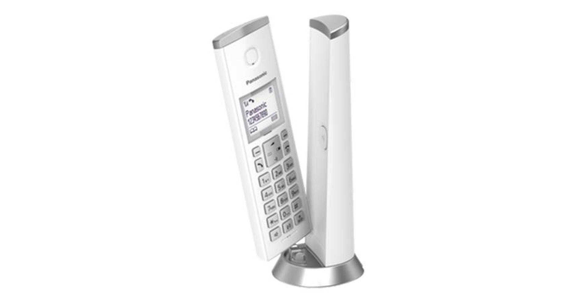 Telefon, vezeték nélküli, PANASONIC, KX-TGK210PDW DECT, fehér | Basic ...