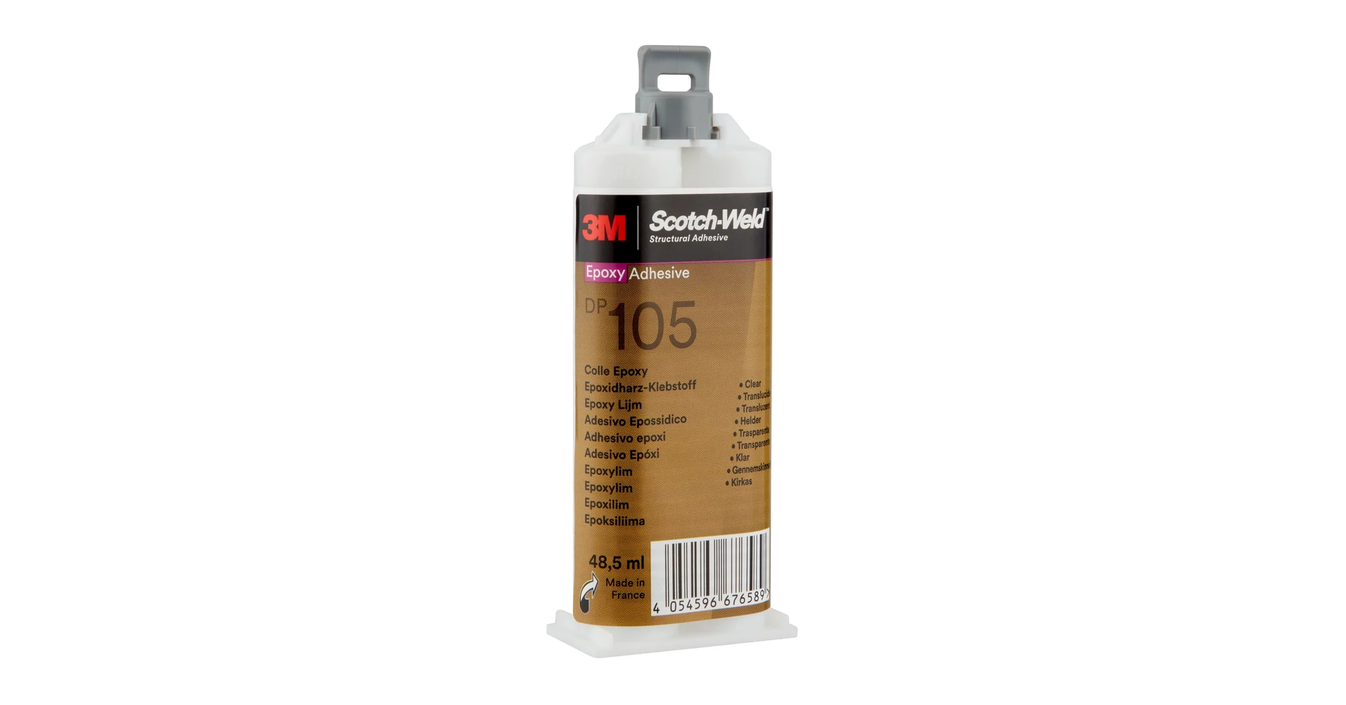 3M™ Scotch-Weld™ DP105 epoxi ragasztó, átlátszó, 48,5 ml | Basic-online.hu